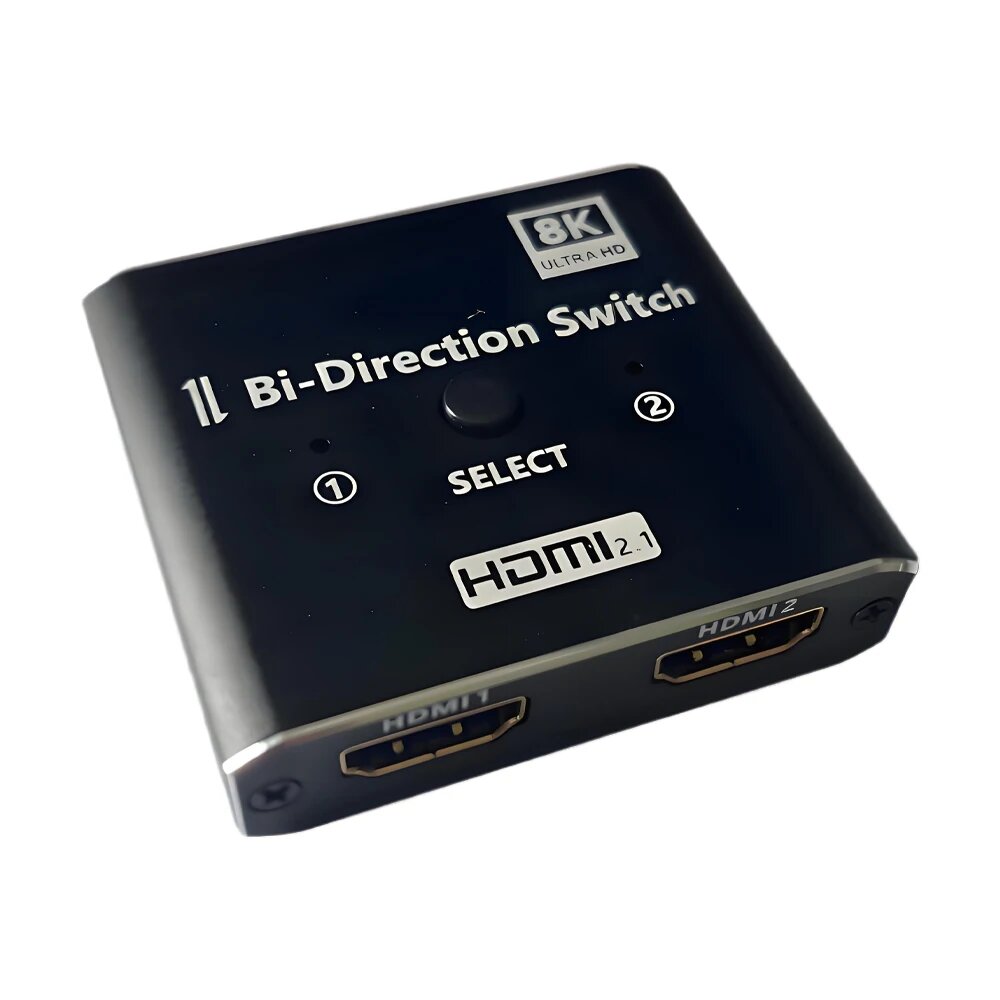 8K HDMI-совместимый двунаправленный переключатель-сплиттер 2 в 1, выход 1 в 2, пульт дистанционного управления, HDCP2.2, для игровых консолей/телевизоров/ПК