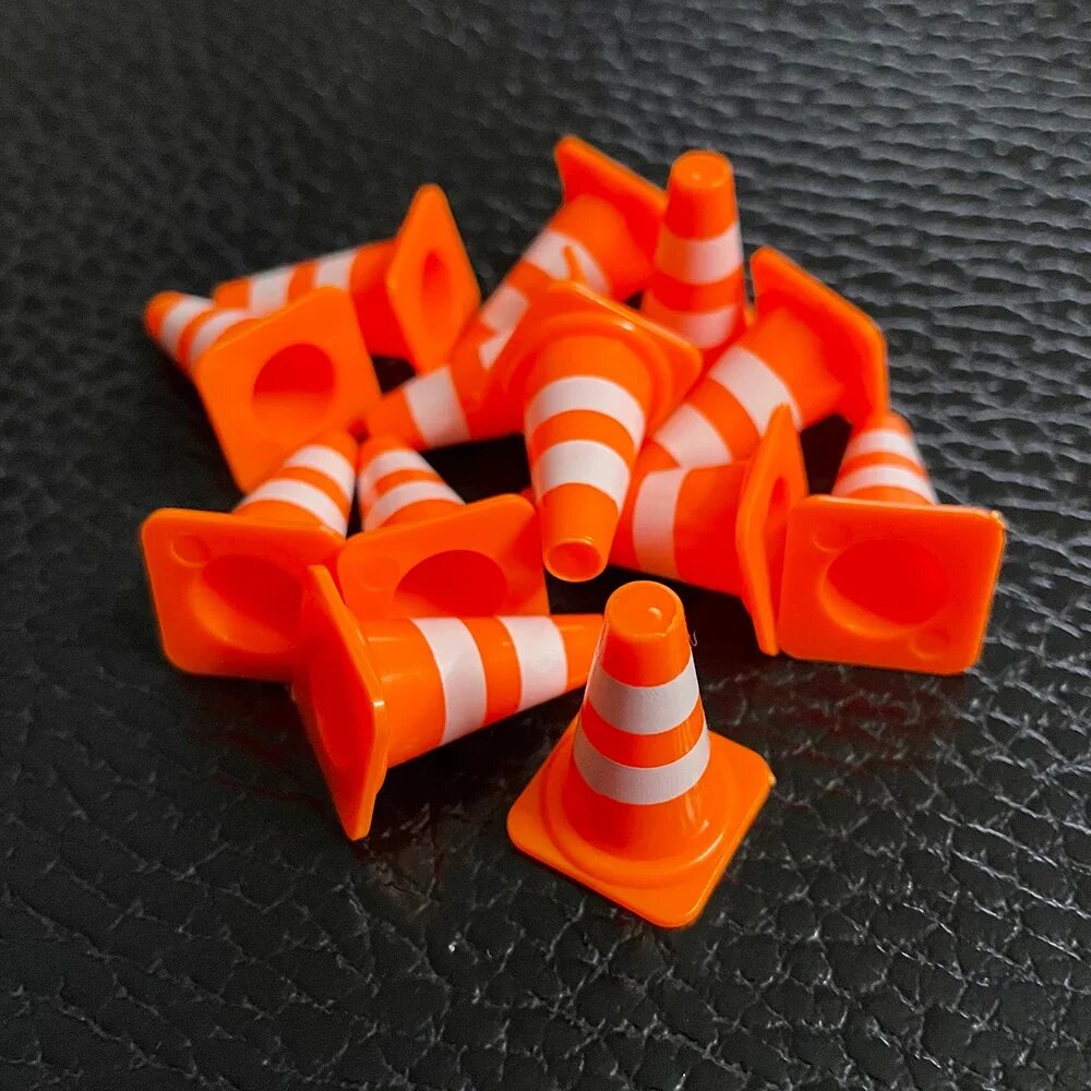 Дорожные конусы декоративные пластиковые набор 20 шт. Оранжевый, 20pcs orange