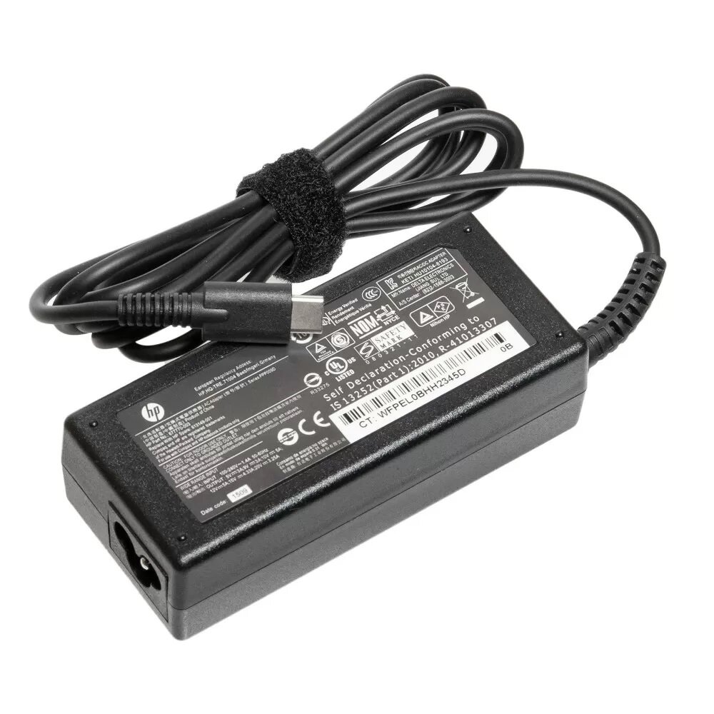 Блок питания для ноутбука HP EliteBook X360 1030 G3, 1040 G7 (Type-C 65W)Блок питания для ноутбука HP EliteBook X360 1030 G3, 1040 G7 (Type-C 65W)
