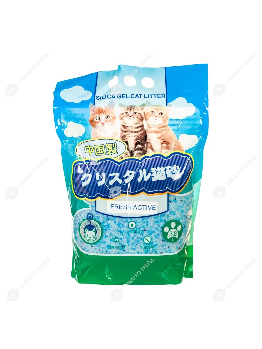 Наполнитель HAKASE AREKKUSU Fresh Active Силикагелевый 3,8л