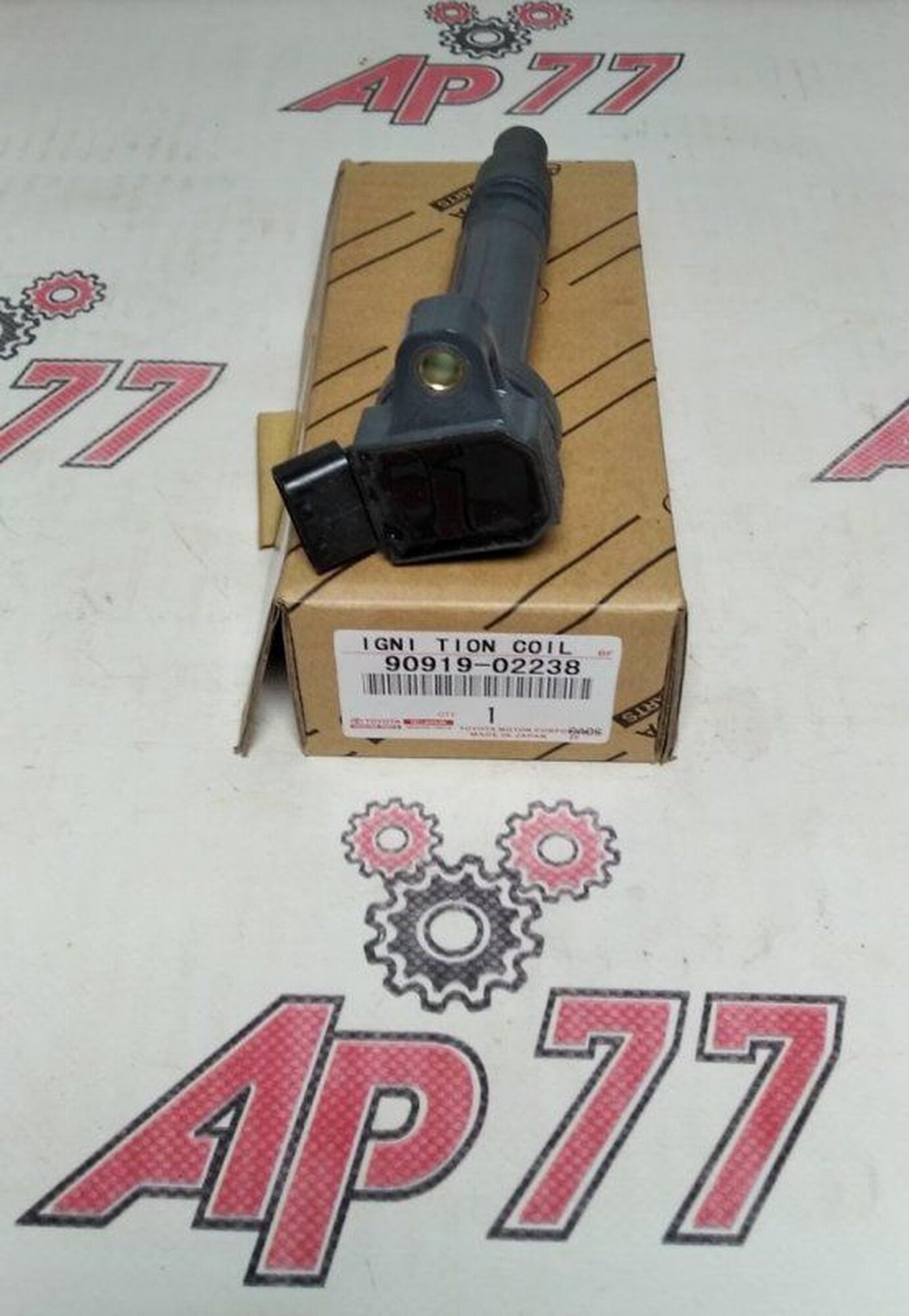 Катушка зажигания Denso 9091902238 для автомобилей Toyota 2ZZ, 1 штука