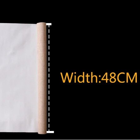 Холст для масляных красок YUANTENG, лен, грунтованный, 1 м Бежевый, width 48cm