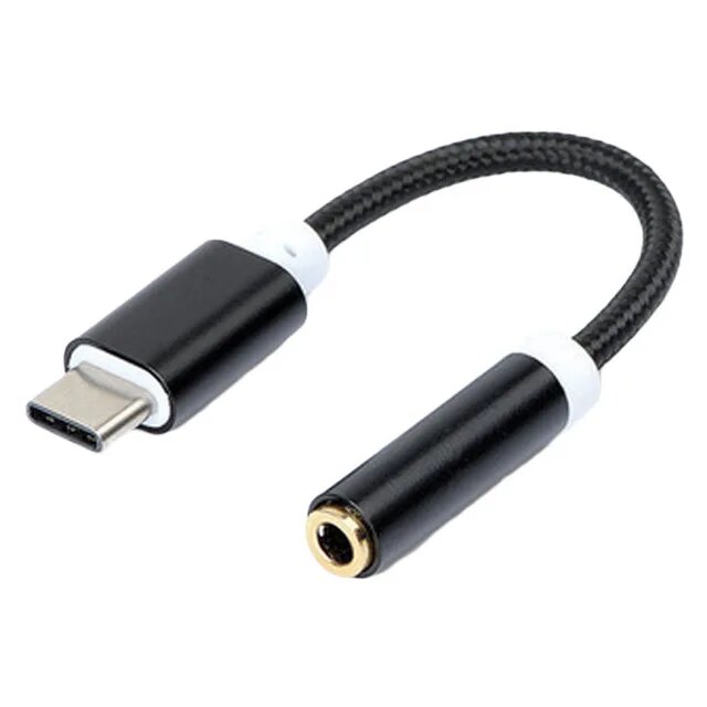 Аудиоадаптер USB Type-C 3.5 мм черный