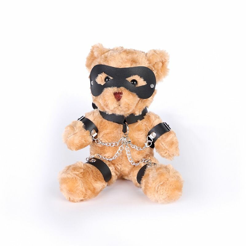 Плюшевая игрушка мишка БДСМ 18+, 30 см, Эротический сувенир