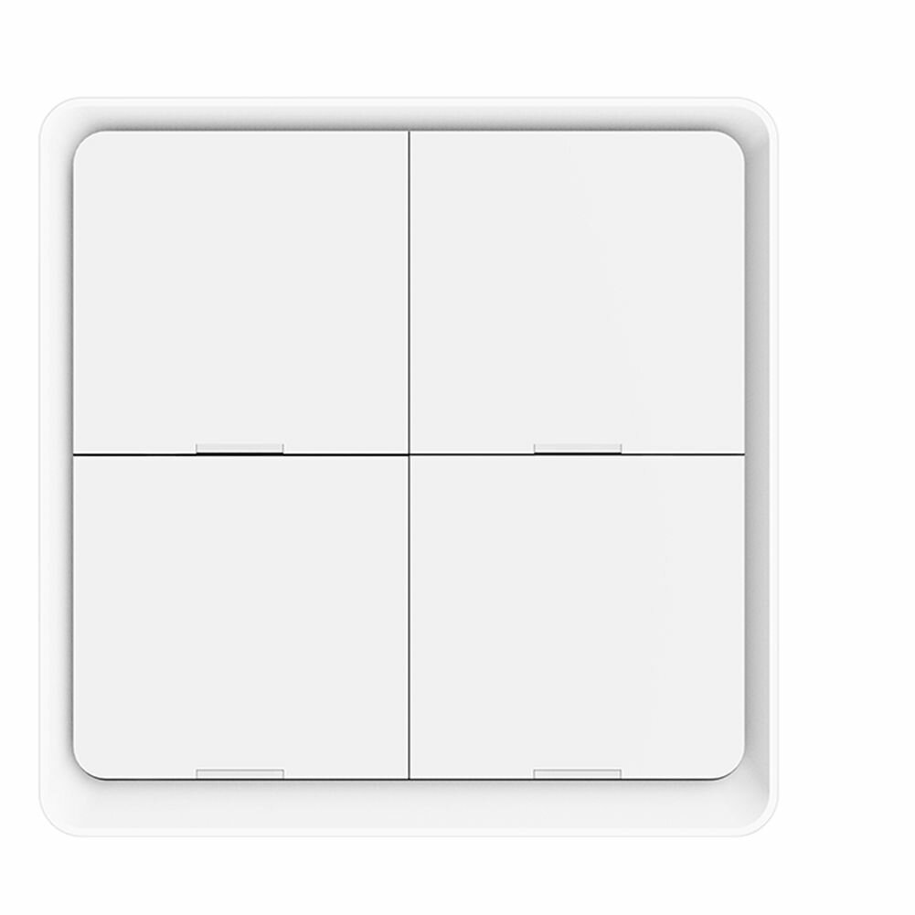 Беспроводной кнопочный контроллер Tuya ZigBee с 12 режимами работы и 4-канальным переключателем