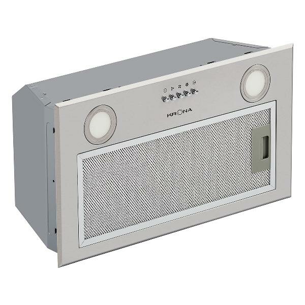 Вытяжка встраиваемая в шкаф Krona Ambra 600 Inox PB