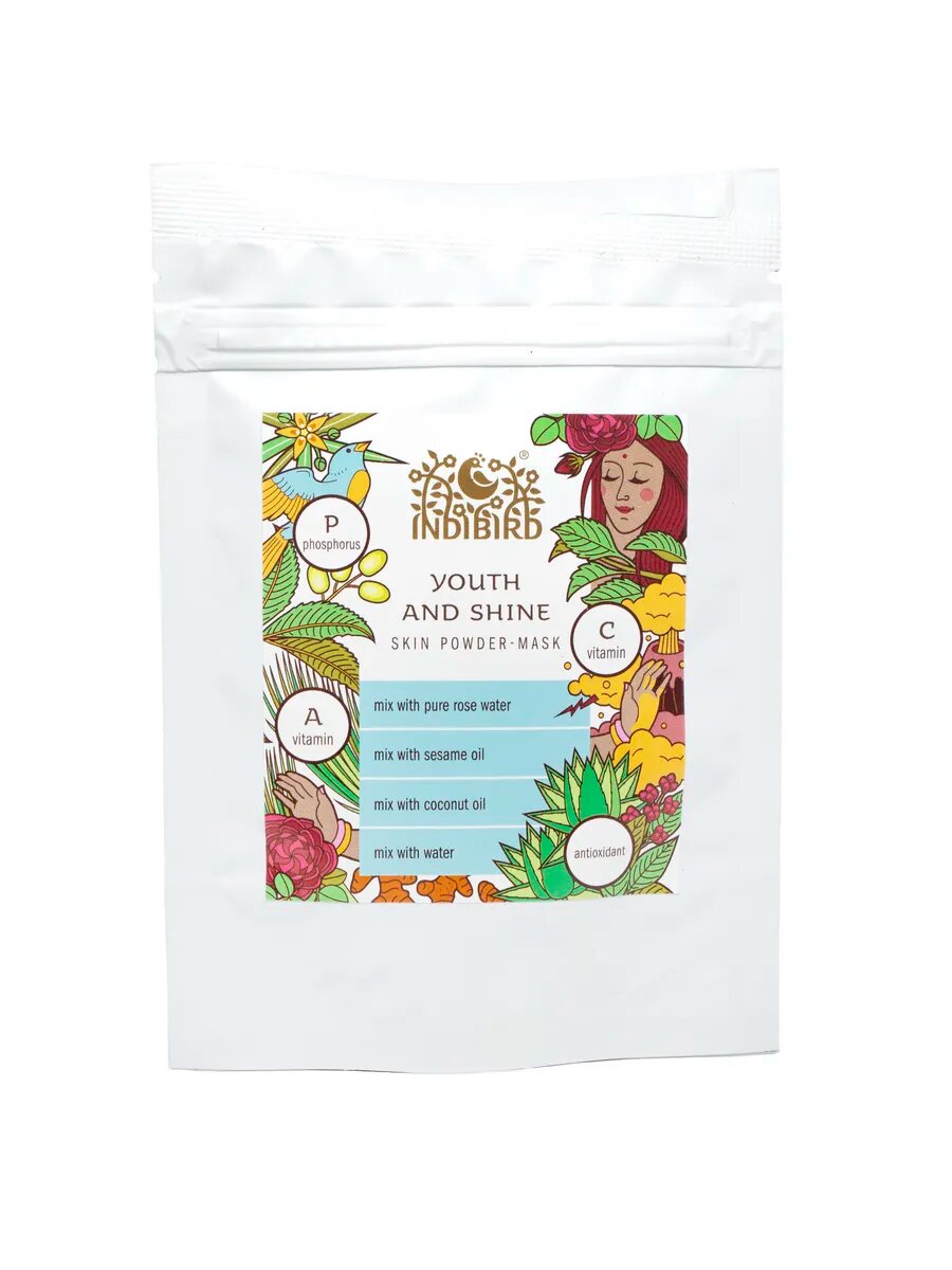 Травяная маска для лица Молодость и Сияние 40 г.