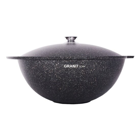 Казан Kukmara 6л для плова с крышкой Granit ultra original (кго65а)