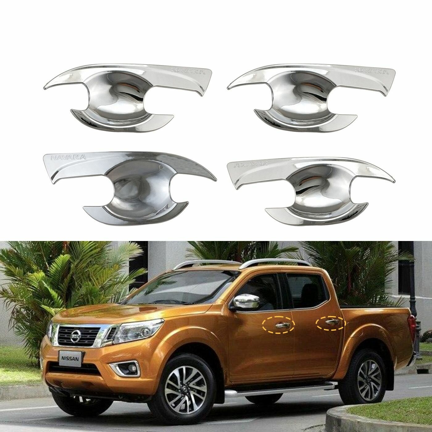 Ручка дверная автомобильная, арт. Модифицированныедверныеручки, 2 шт.