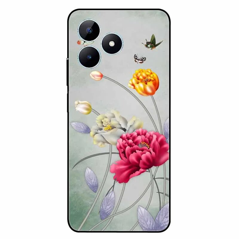 Для Realme Note 50, силиконовый роскошный мягкий чехол из ТПУ для Realme Note 50 4G, бампер для 27