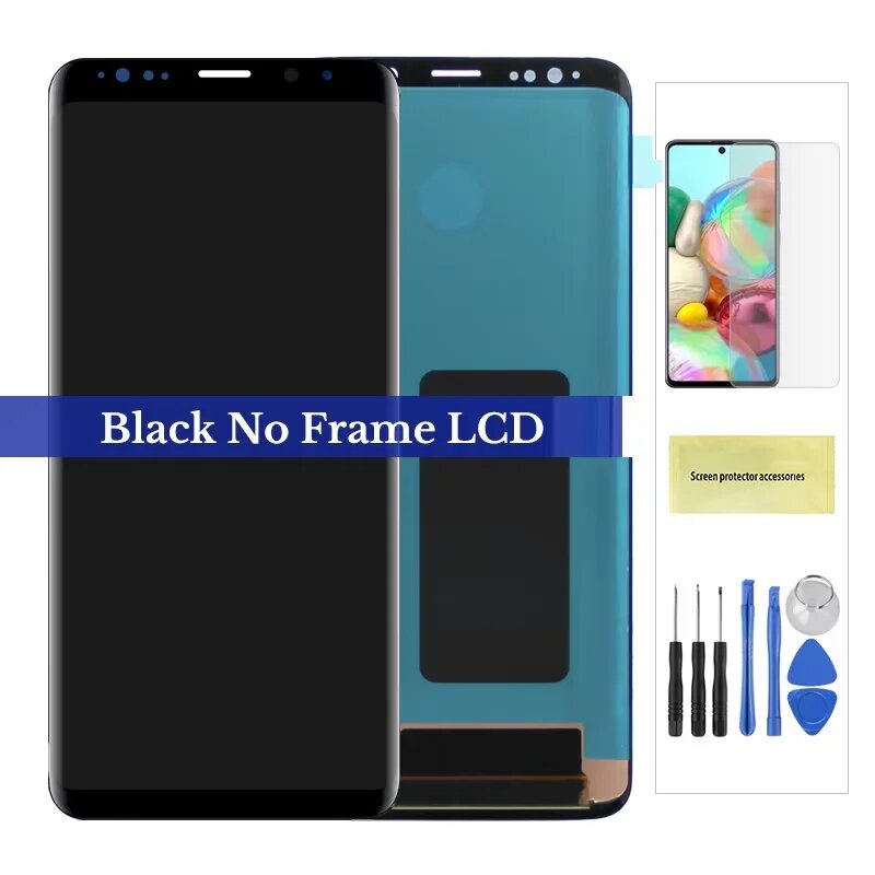 S9Plus Super AMOLED-экран для Samsung Galaxy S9 Plus ЖК-дисплей G965F G9650, AMOLED No Frame