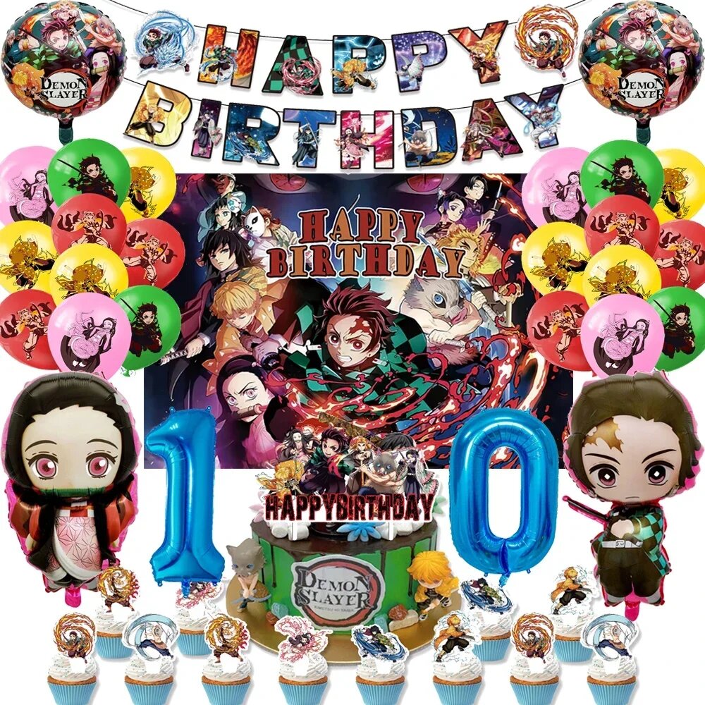 Набор декора Demon Slayer на 10 лет, Цвет: 1set B10