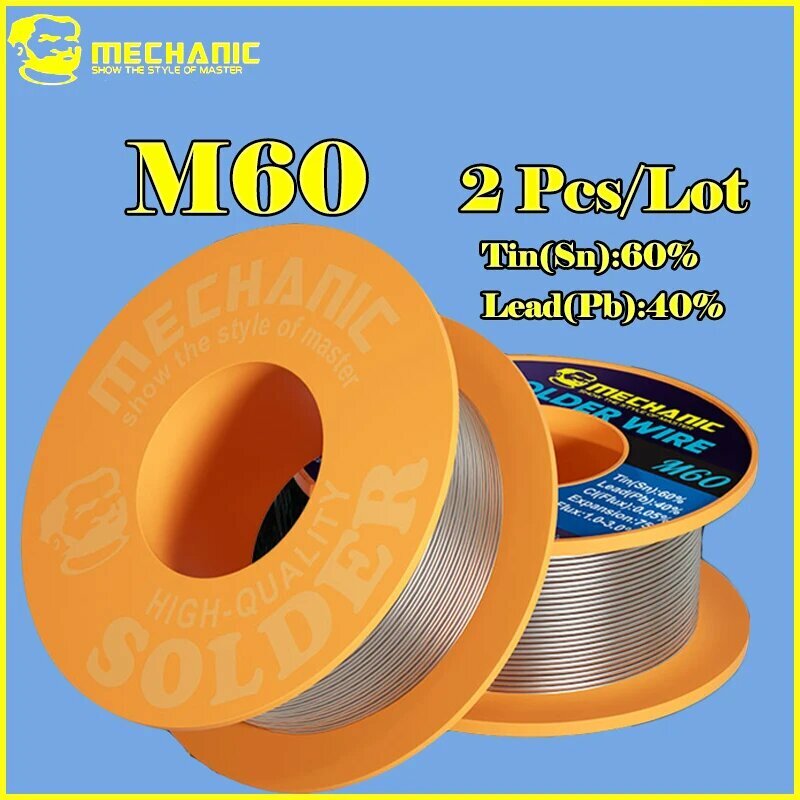 Канифольный припой MECHANIC М60 Sn60Pb40, 0.8 мм