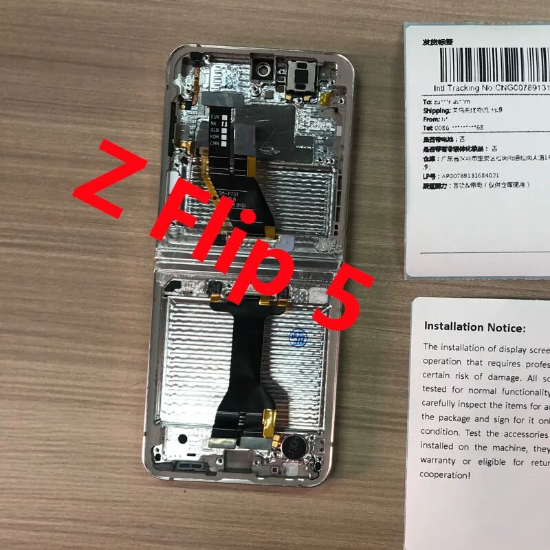 ЖК-дисплей для Samsung Z Flip 5, рамка SM-F731 SM-F7310 SM-F731B Дисплей в сборе, сенсорный экран Z Flip5 5G, дигитайзер