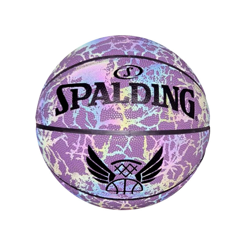 Баскетбольный мяч унисекс SPALDING Light Shadow Collection Reflective, Purple, Size 7, Китайская версия