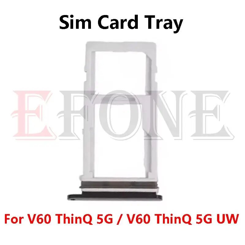 Лоток для SIM-карты LG V60 ThinQ UW 5G, черный