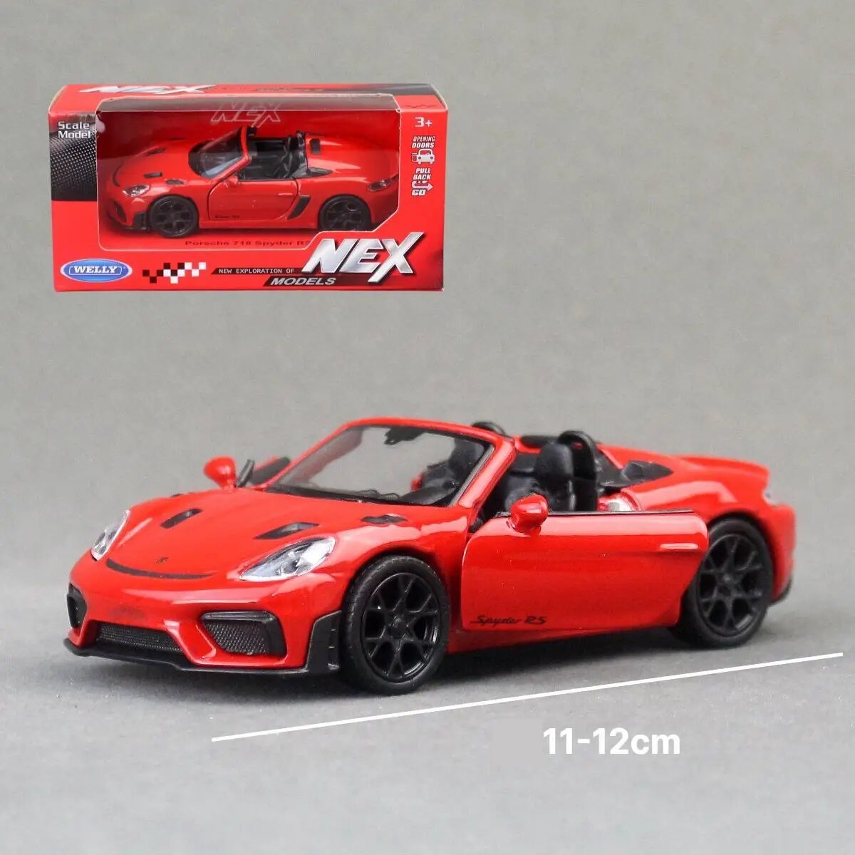 Модель автомобиля Porsche 718 Spyder 1:36 Welly