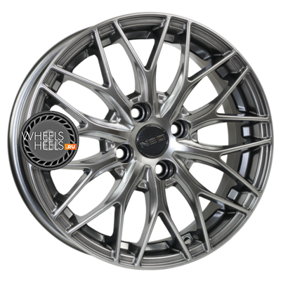 Диск автомобильный литой Neo 576 15x6 4x98 et35 dia58.6 BH, серебристый