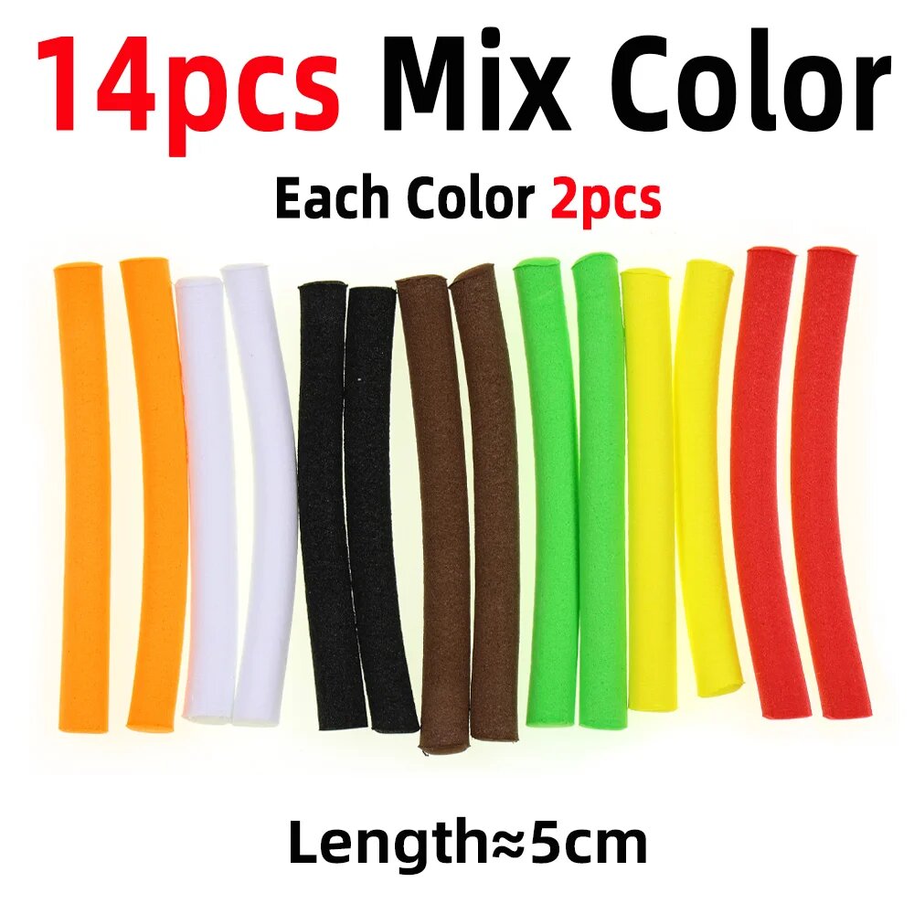 Пенопластовые палочки для карпа, 14 шт, Mix Color, 3 мм