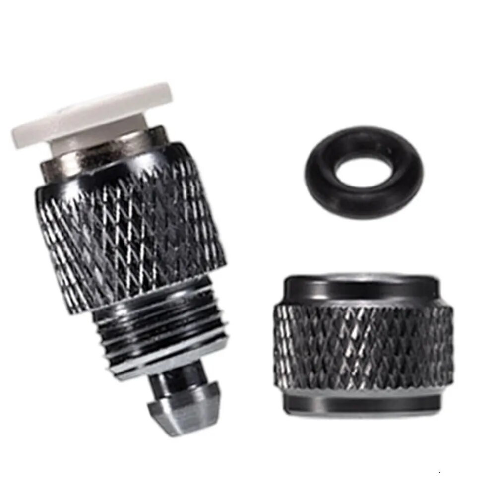 Угловой алюминиевый клапан CO2 для растений, - Внешний провод вращается