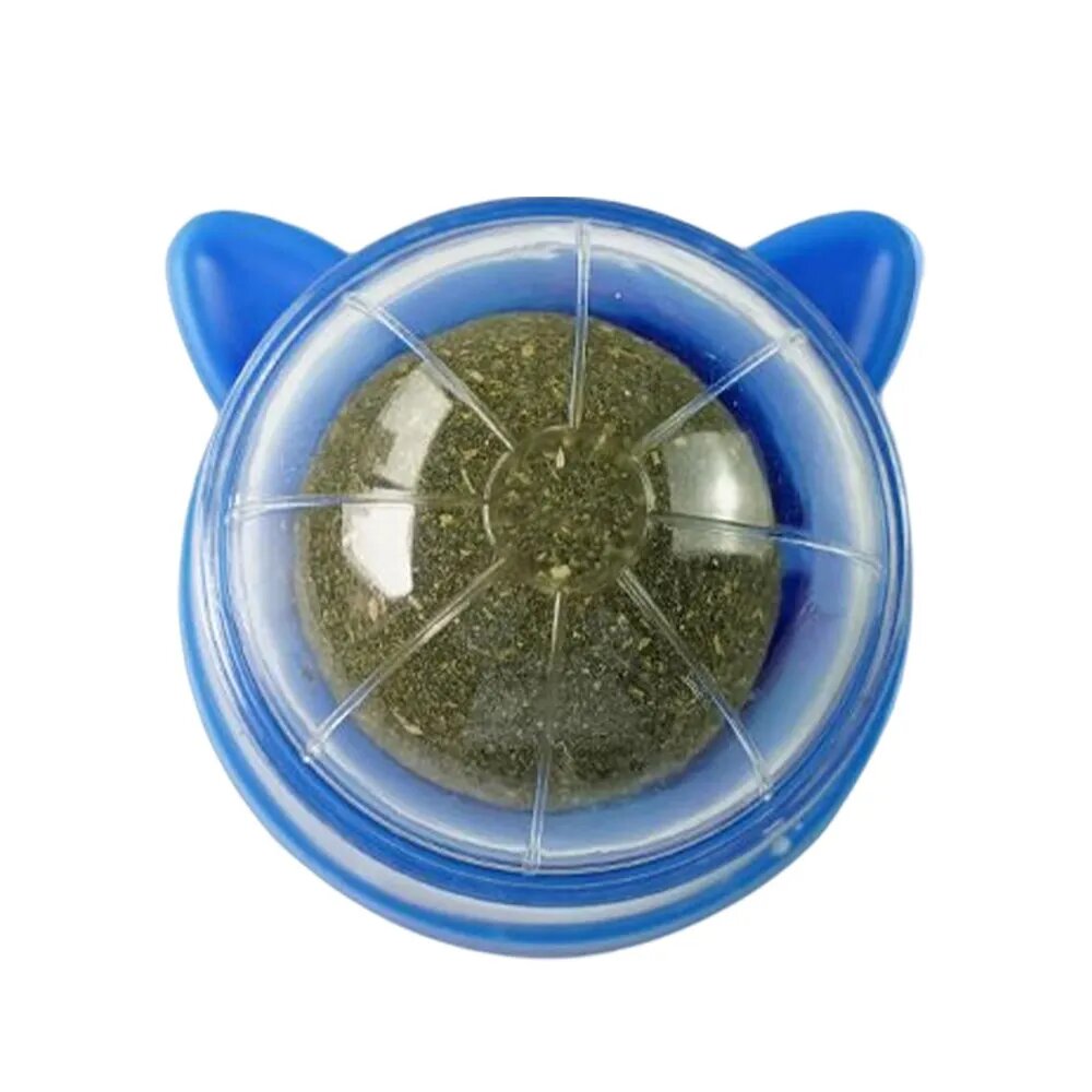 Вращающийся шарик с кошачьей мятой для кошек, интерактивная игрушка для снятия стресса и привлечения внимания котят.