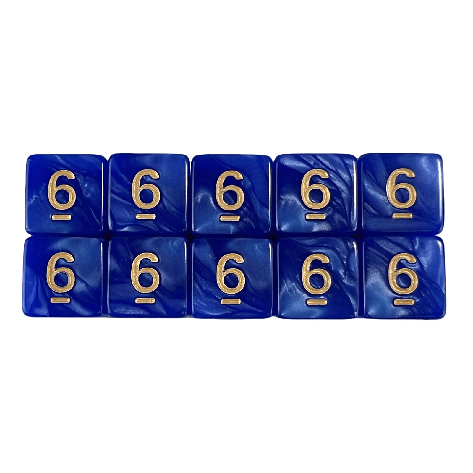 Dormia цифровые кубики DND 1-6 16 мм Темно-синий, blue golden