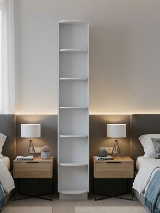 ARNIKA Стеллаж, угловое завершение Мадрид 35см белый