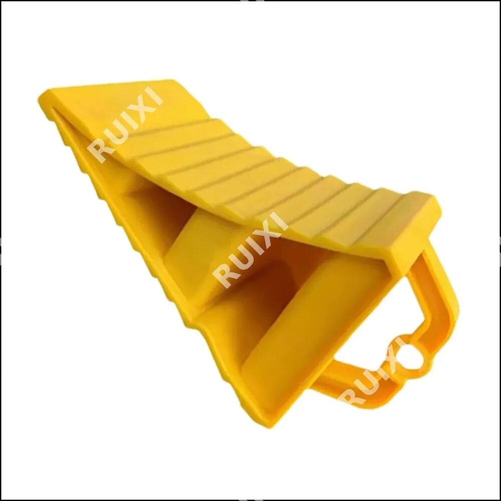 Противооткатные башмаки для автофургонов, Колесные противооткатные упоры, Подходит для различных моделей автомобилей, 20*12*11 см, желтый, 1 шт