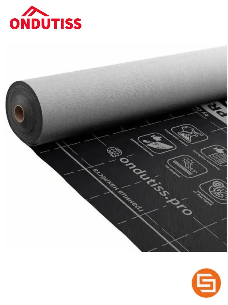 ONDUTISS PRO AM 150, 75 м2 1шт мембрана сynepдиффузионная /трехслойная супердиффузионная мембрана повышенной прочности
