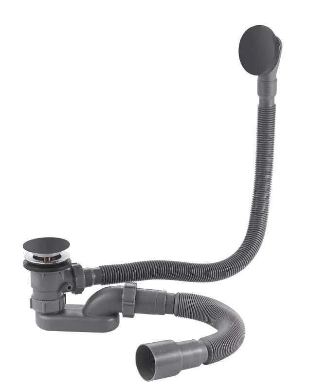 Пластиковая обвязка (автомат) для ванны (черный) GANZER