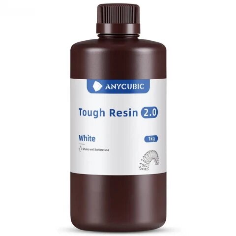 Фотополимерная смола Anycubic Flexible Tough Resin 2.0, полупрозрачная, 1 кг