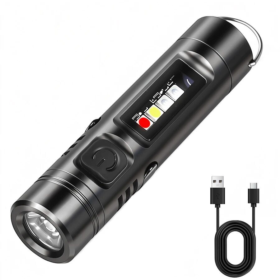 Фонарик Heinast, черный, USB-C