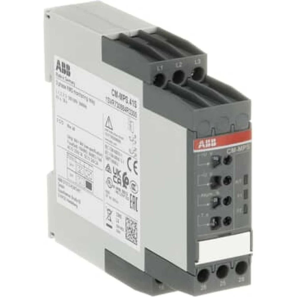 Реле контроля ABB CM-MPS.41S без контр нуля 1SVR730884R3300, DIN‑рейка, защита от пыли и влаги, контроль тока