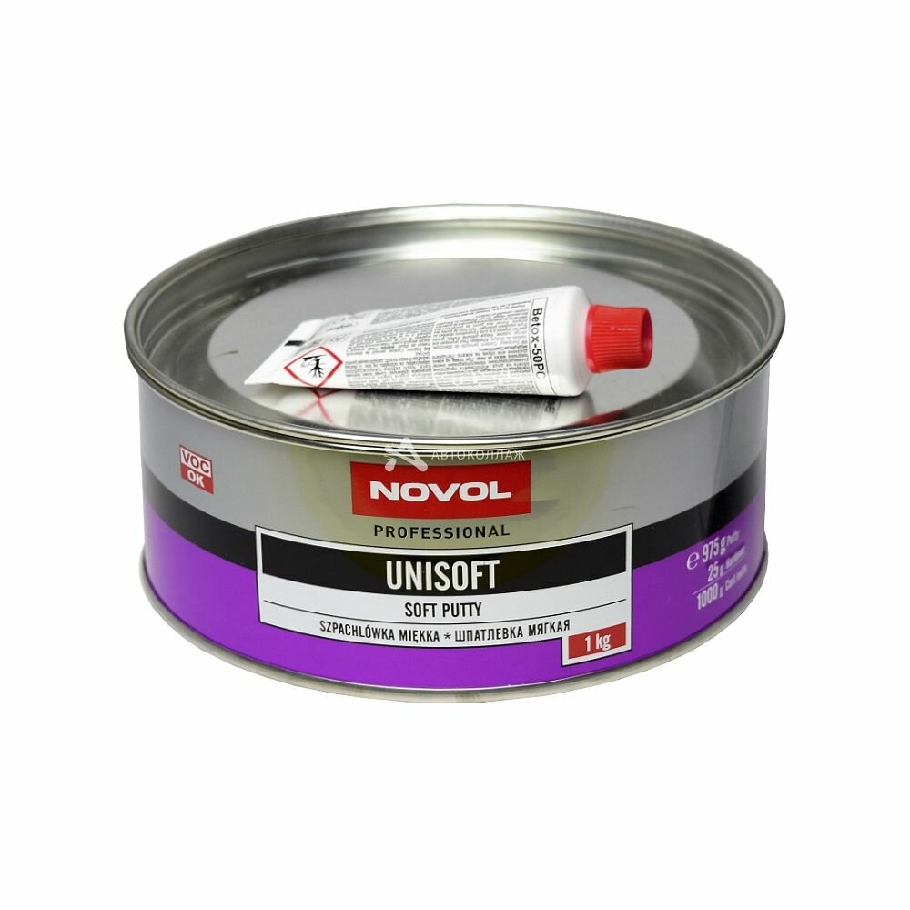 Шпатлевка NOVOL Unisoft (мягкая), уп. 1 кг.