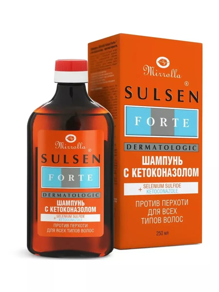 Сульсеновый шампунь с кетоконазолом против перхоти 250 мл