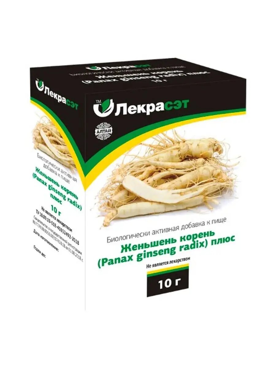 Женьшень корень плюс 10 гр