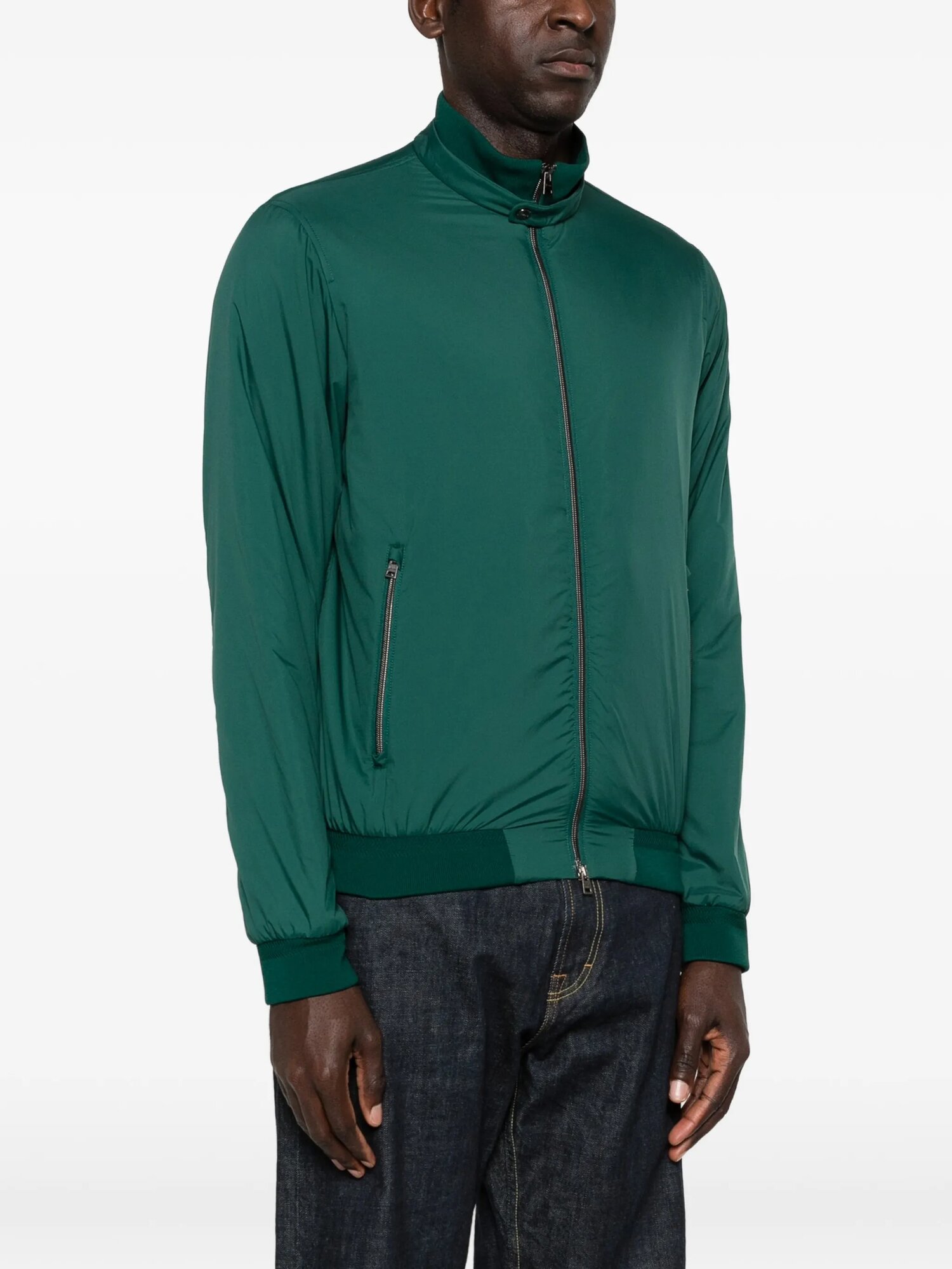 Куртка Herno Zip-up jacket, размер 50, green — фото 1