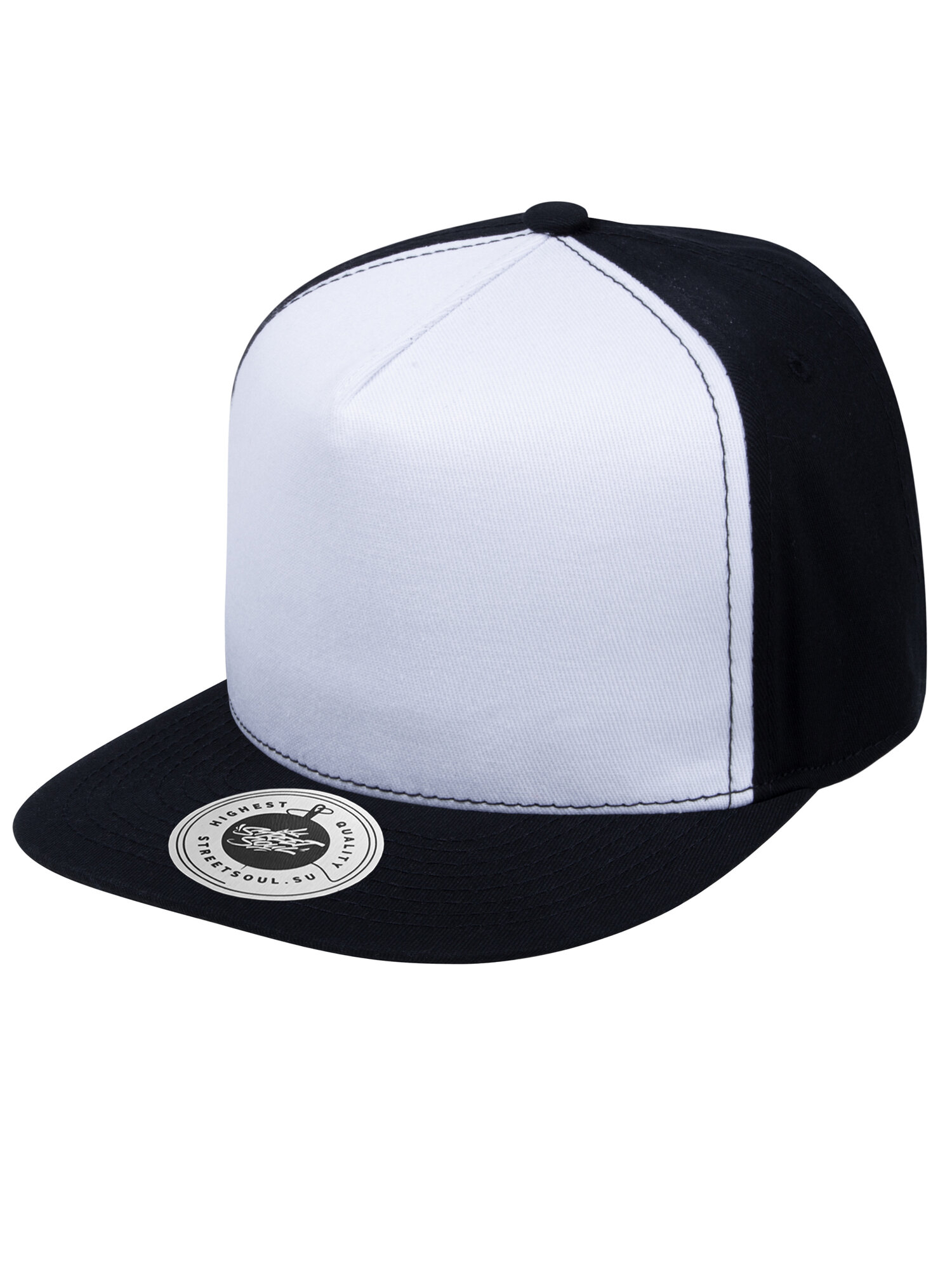 Бейсболка Бейсболка 003-5-2 Пятипанельная двухцветная хлопковая для мужчин