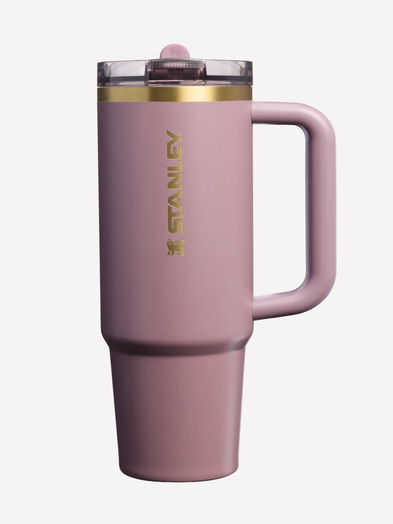 Термокружка Stanley Quencher H2.0 ProTour Flip Straw 0.89 л (30 oz), с трубочкой, цвет пудрово-розовый (Cashmere), оригинал США