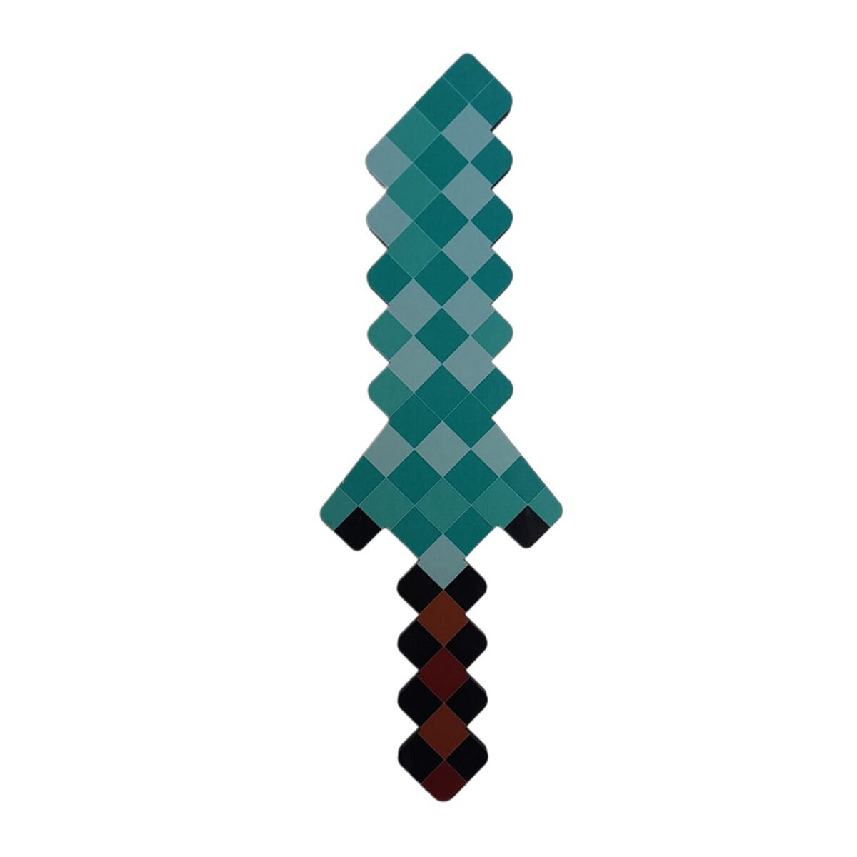 Нож пиксельный KIDS BAY деревянный алмазный аксессуар для Minecraft от 5 лет 0,6×8,5×26 см