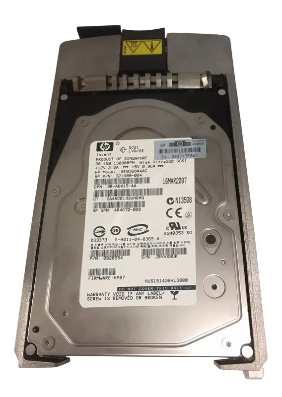 Жесткий диск HP 3R-A6415-AA 36,4Gb U320SCSI 3.5" HDD