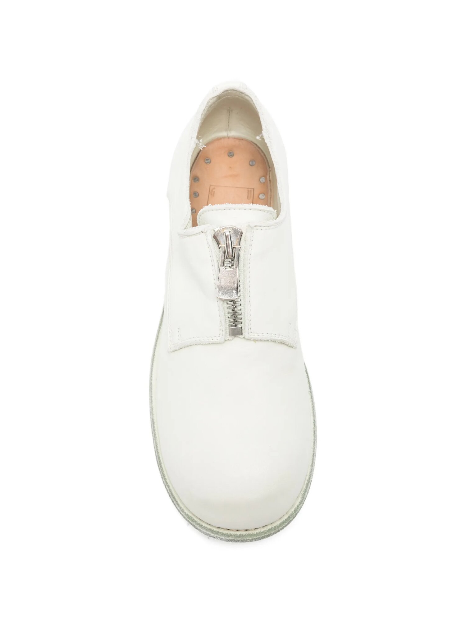 Туфли Piero Guidi Zip leather derby shoes, размер 38, white — фото 1