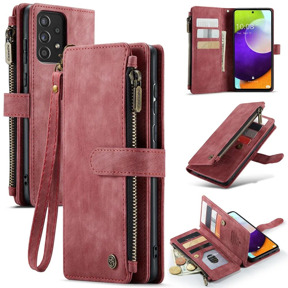 CaseMe Чехол кошелек для Samsung Galaxy A52 / A52S (A525 A528)/ Самсунг А52 А52s А525 А528 телефона Стильный внешний вид защитный, многофункциональный.