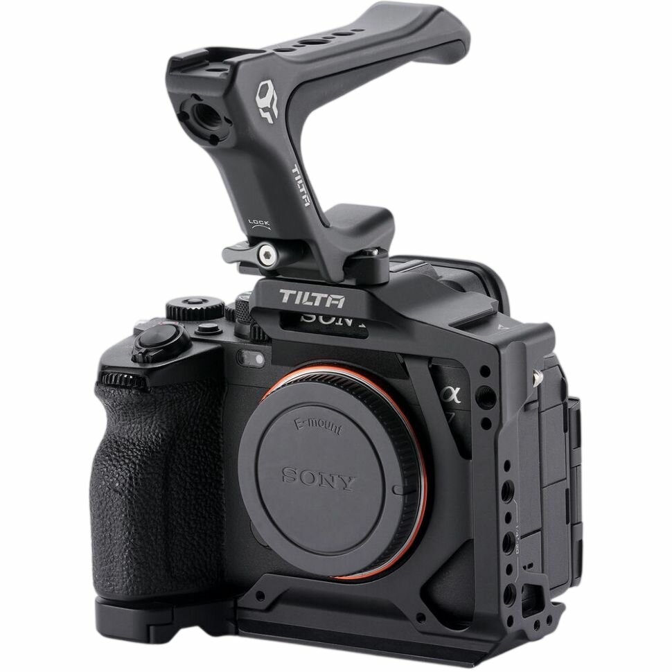 Клетка Tilta Half Lightweight Kit для Sony a7 V Чёрная, быстросъёмная площадка