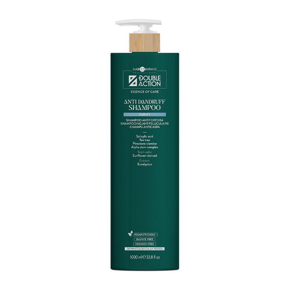 Шампунь против перхоти "ANTI DANDRUFF SHAMPOO" DOUBLE ACTION, 1 000 мл