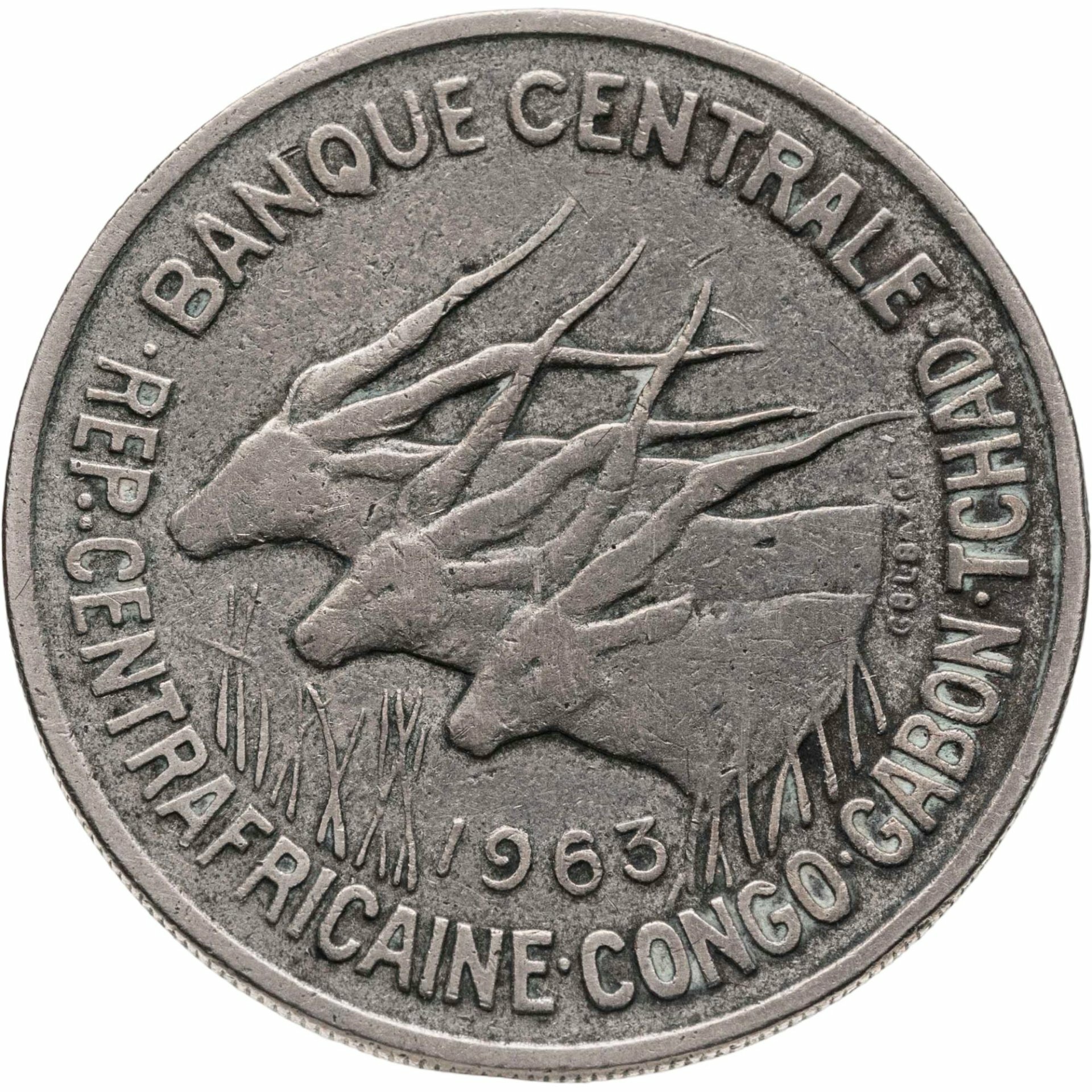 Центральная Африка (BEAC) 50 франков (francs) 1963
