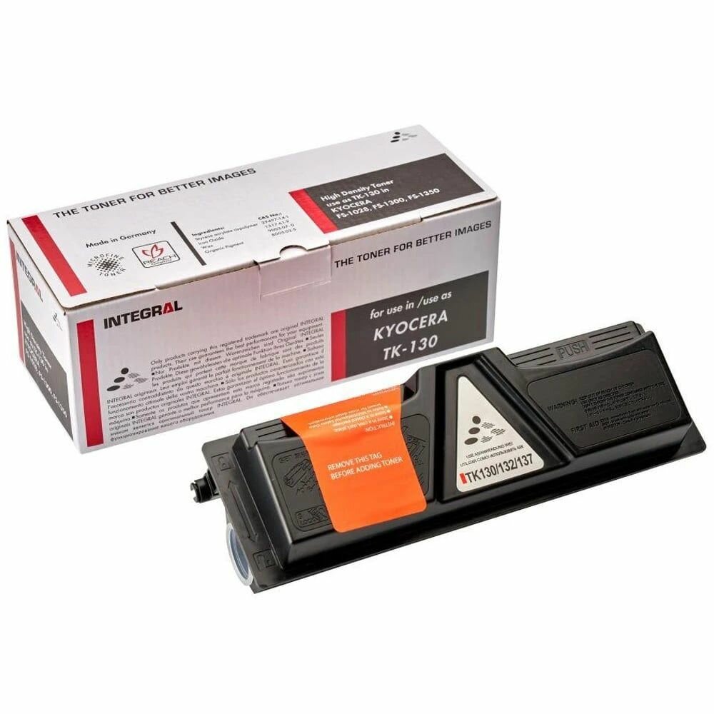 Тонер-картридж Integral TK-130 черный, для Kyocera