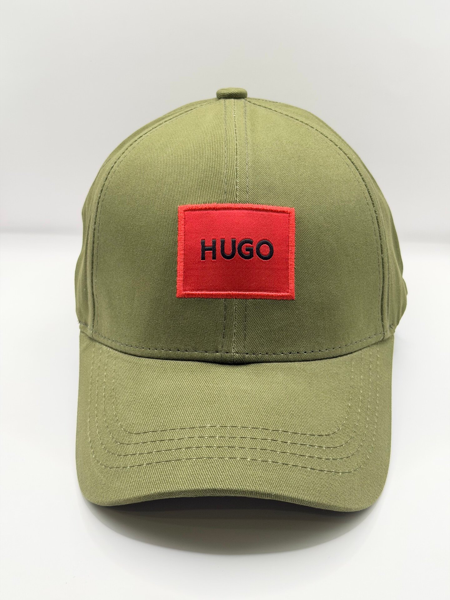 Бейсболка  HUGO, цвет ХАКИ, твердый лоб для мужчин и женщин