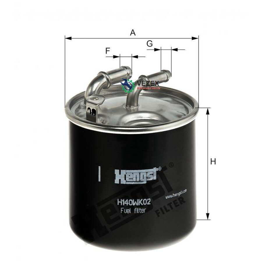 HENGST FILTER H140WK02 Фильтр топливный