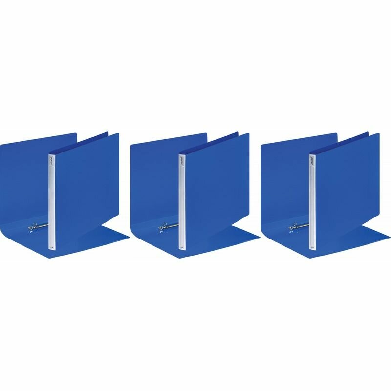 Attache Папка на 2-х кольцах "Label" синяя, корешок 20 мм, 3 шт
